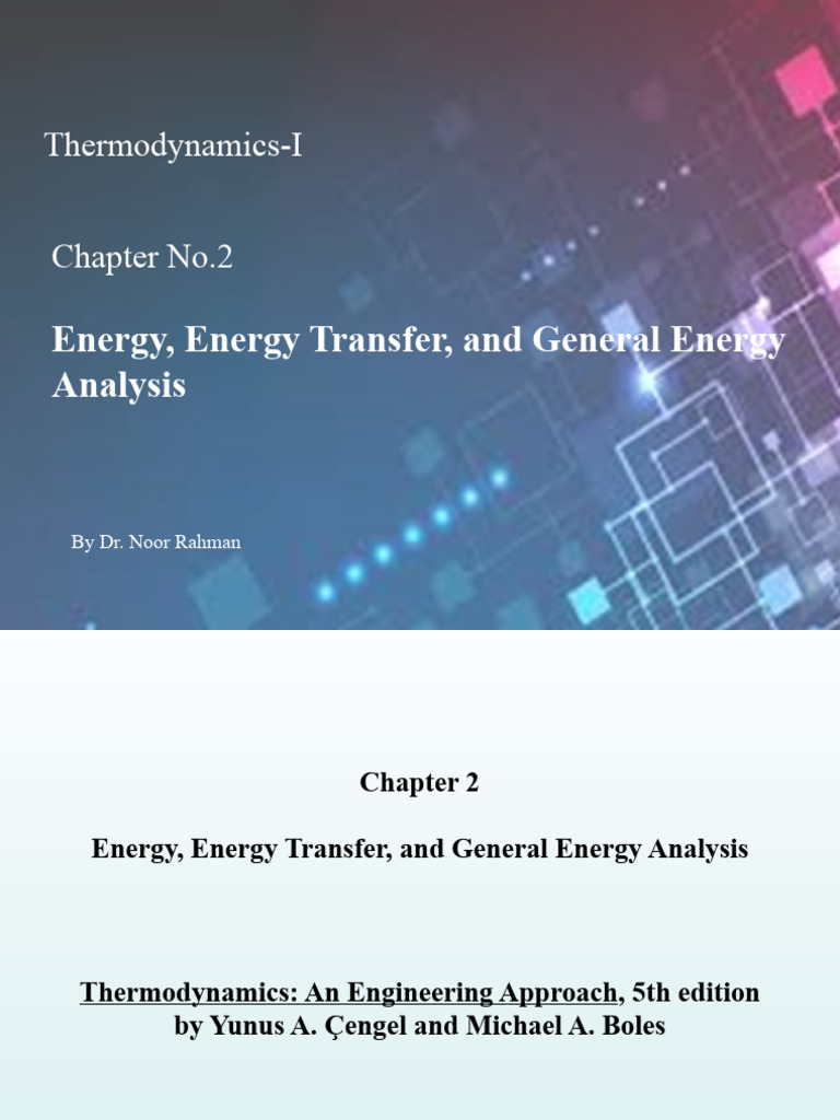 Lecture No.2 Thermodynamics-I by Engr Dr. Noor Rahman | PDF