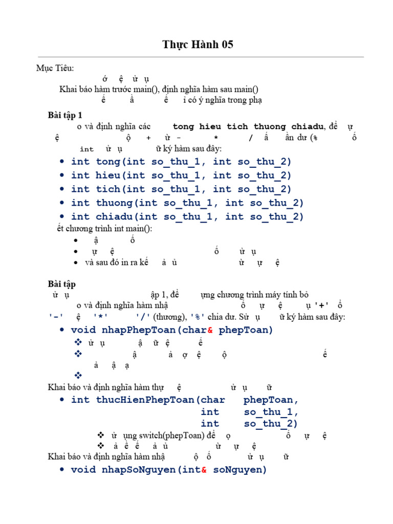 Lab05 - Function Basic | PDF