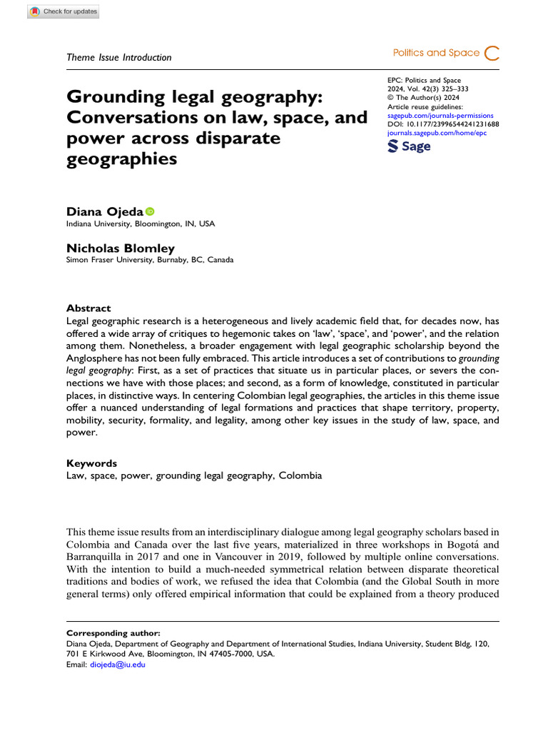 Grounding Legal Geography | PDF