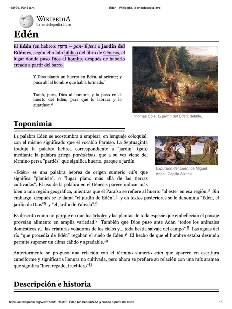 El Eden | PDF