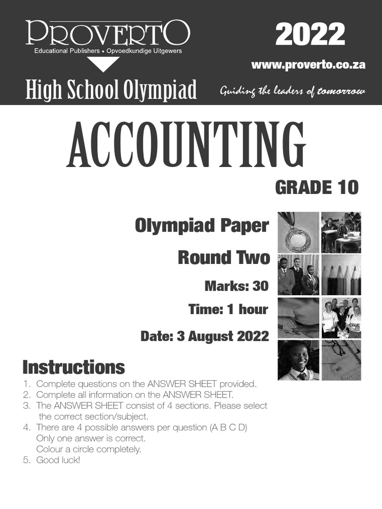 Gr 10 Acc R2 Olympiad Paper 2022 | PDF