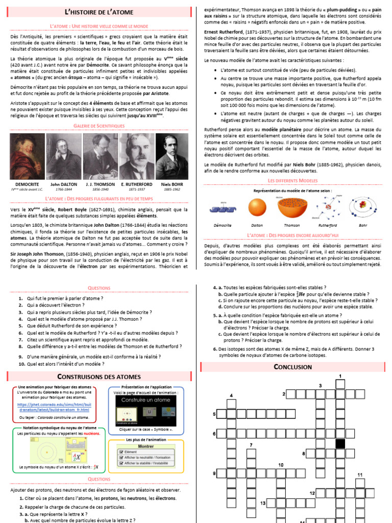 [2.05.TM].Constitution.Atomes | PDF