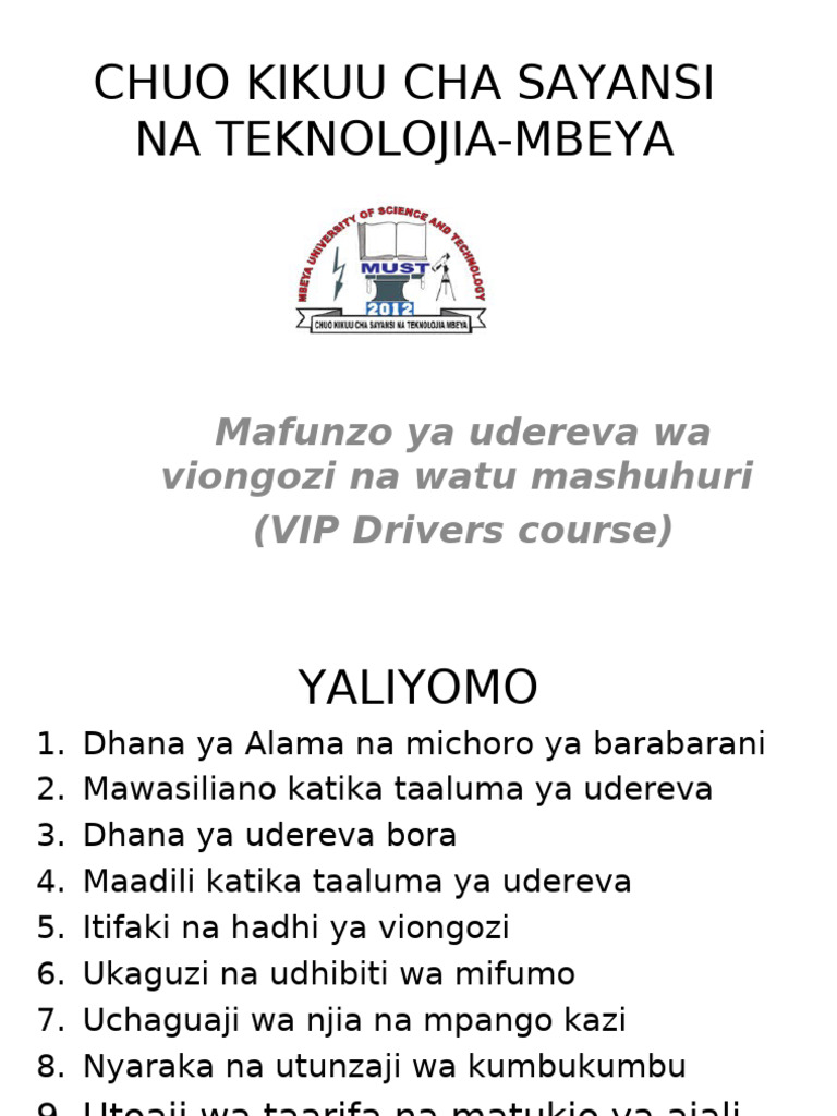 Somo 1.0. Alama Na Michoro Barabarani | PDF