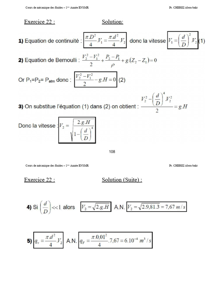 Solution Exercice 22 | PDF