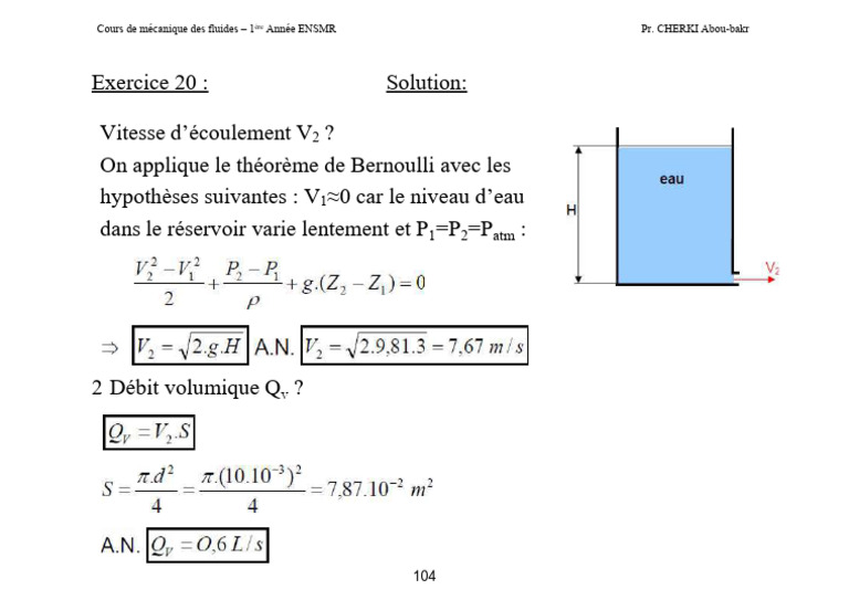 Solution Exercice 20 | PDF