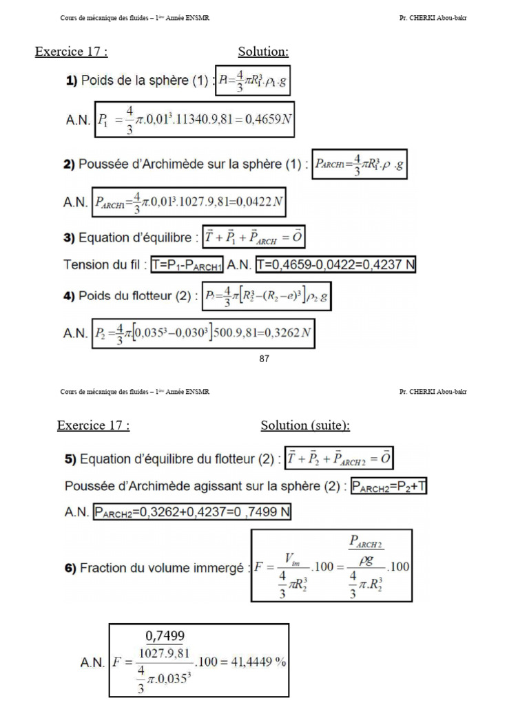Solution Exercice 17 | PDF