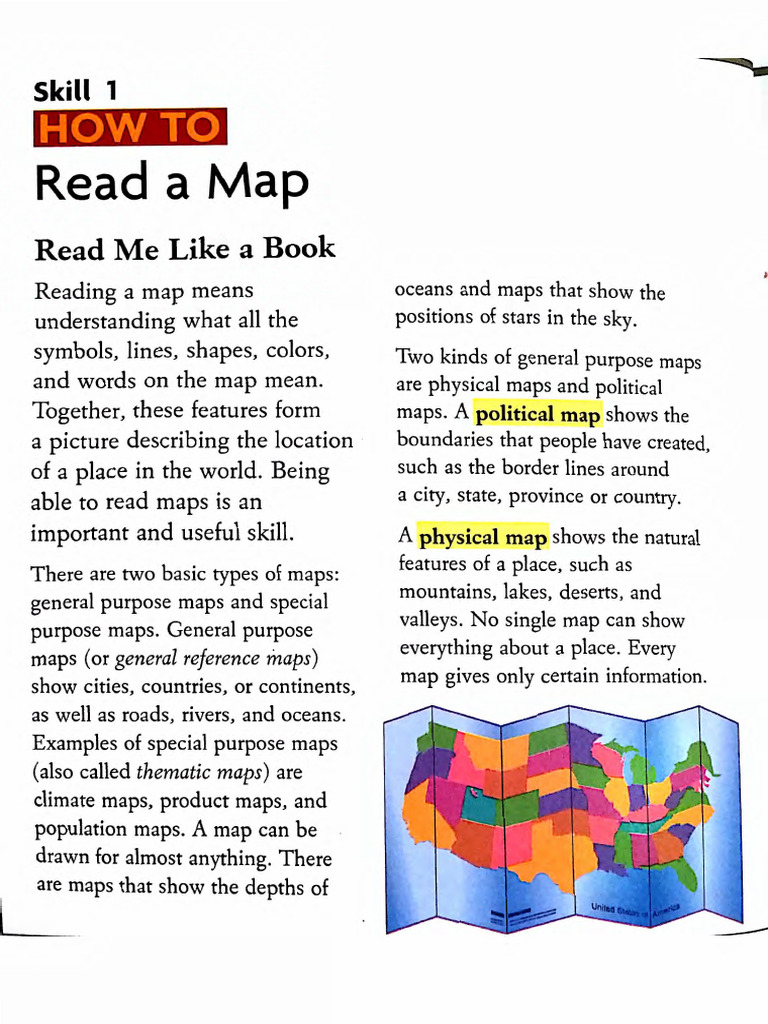 How To Read A Map | PDF