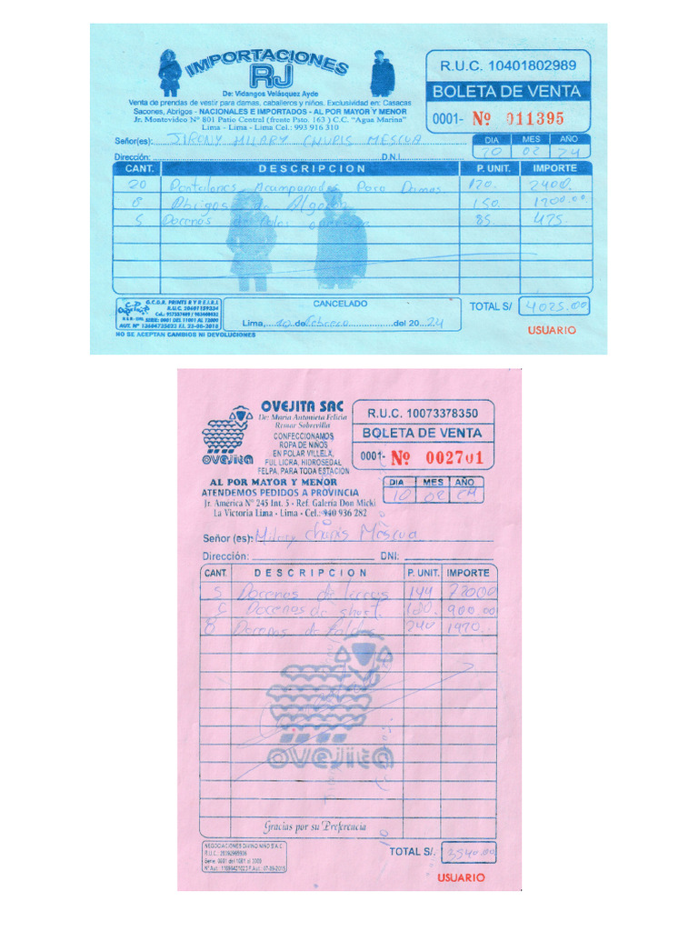 Boletas Scaneo | PDF