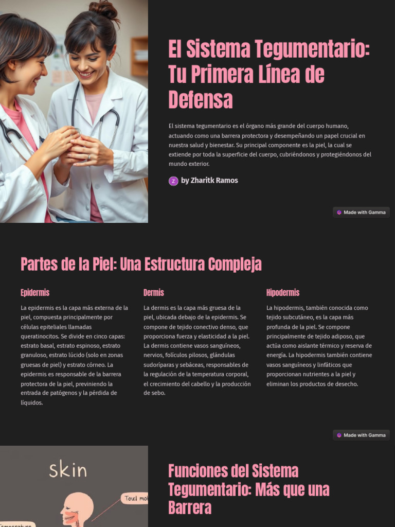 El Sistema Tegumentario Tu Primera Linea de Defensa | PDF