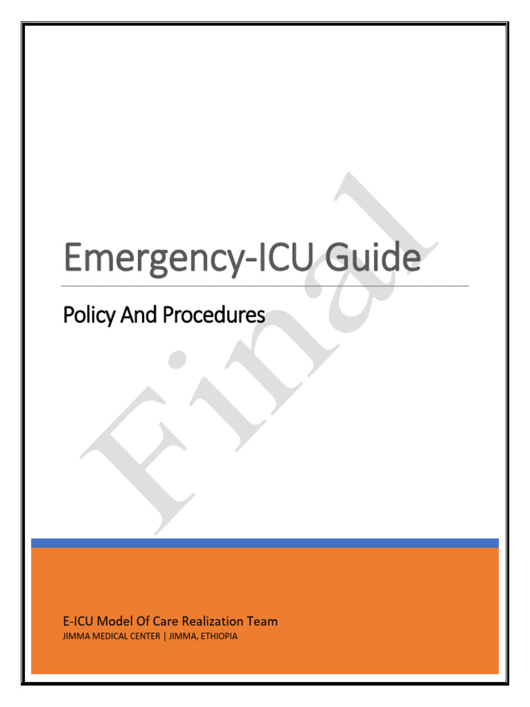 Emergency ICU Guide | PDF | Intensive Care Medicine | Intensive Care Unit