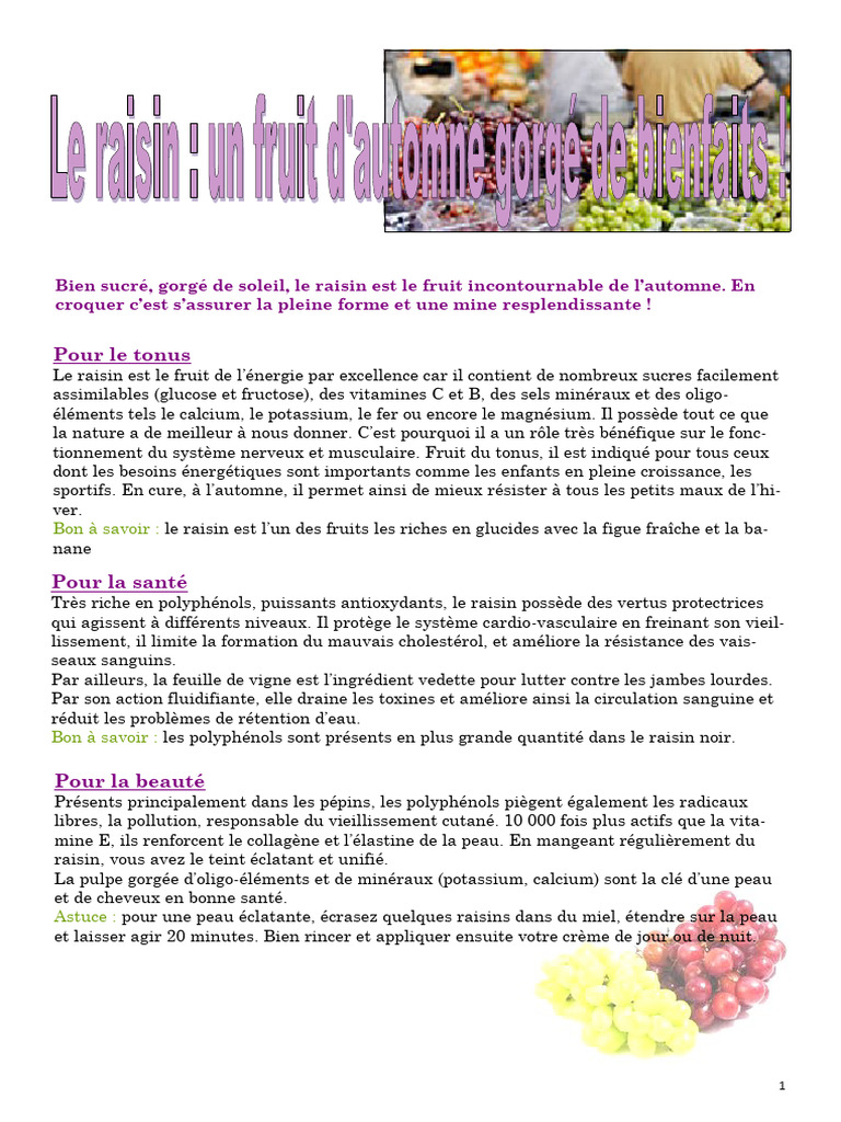 Le Raisin | PDF