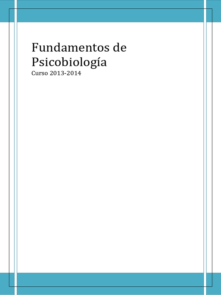 Psicobiología | PDF
