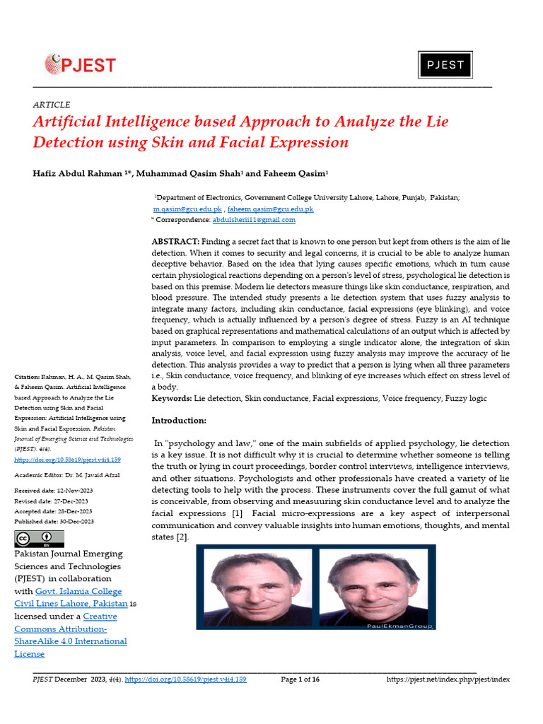 Artificial Intelligence Based Approach To Analyze Pdf Polygraph Fuzzy Logic