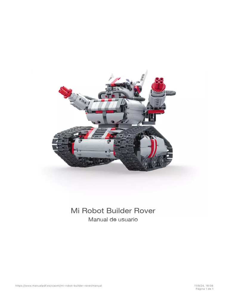 Manual Xiaomi Mi Robot Builder Rover (Español - 9 Páginas) | PDF