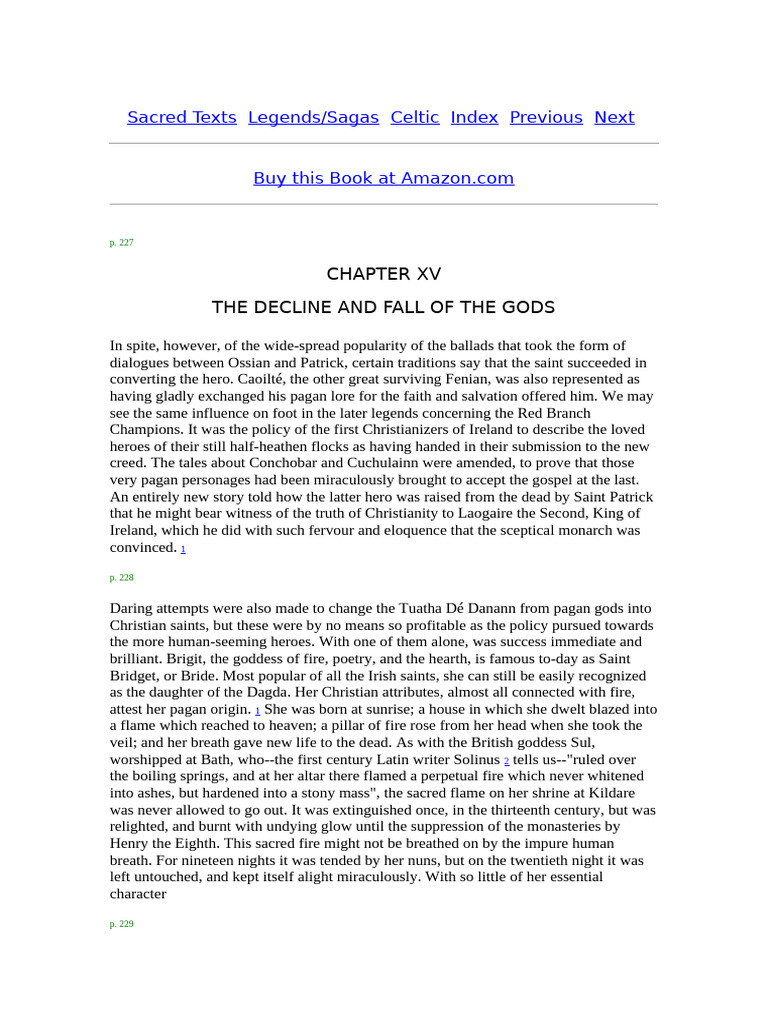 Wicca THE DECLINE AND FALL OF THE GODS | PDF | Irish Mythology | Social ...