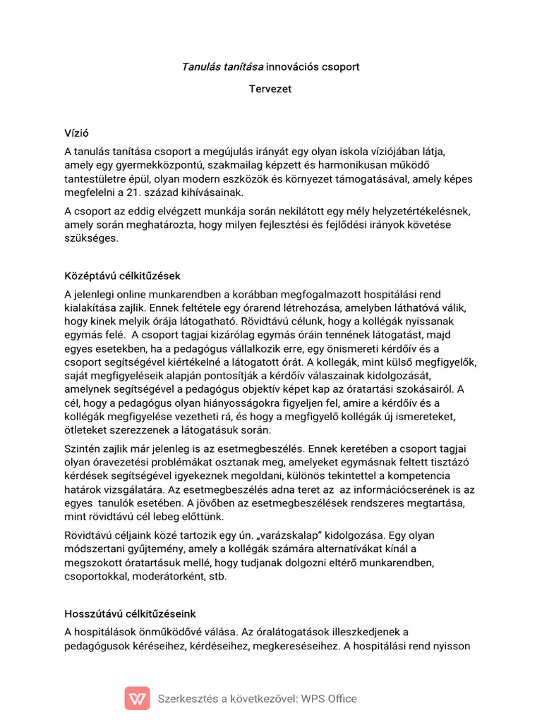 Tervezet 2 Év | PDF