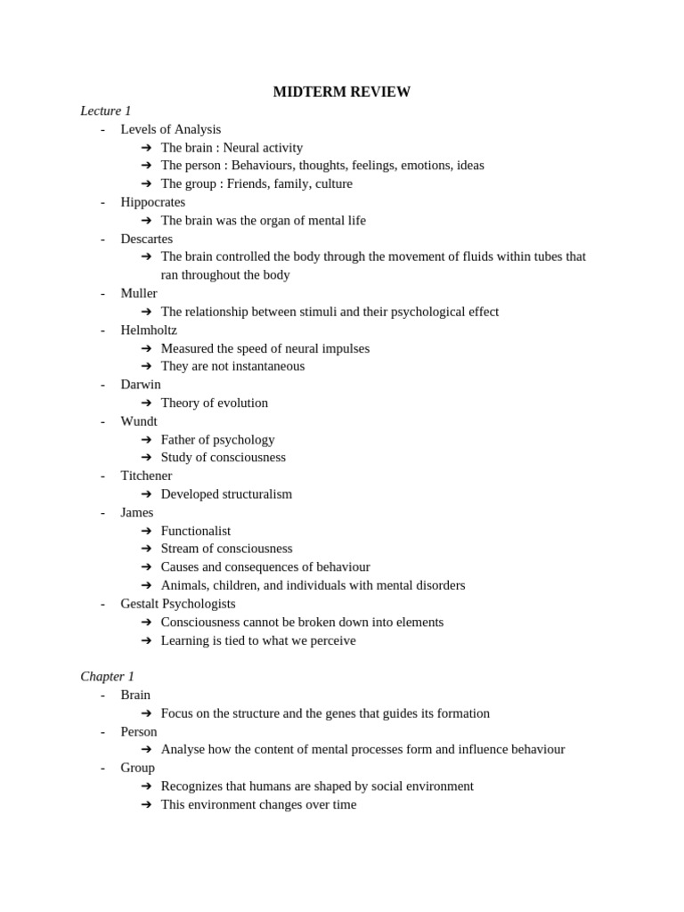 Midterm Review PS 101 | PDF
