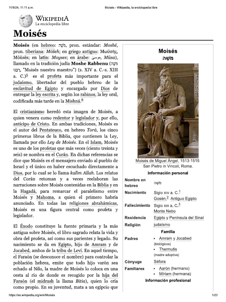Moises | PDF