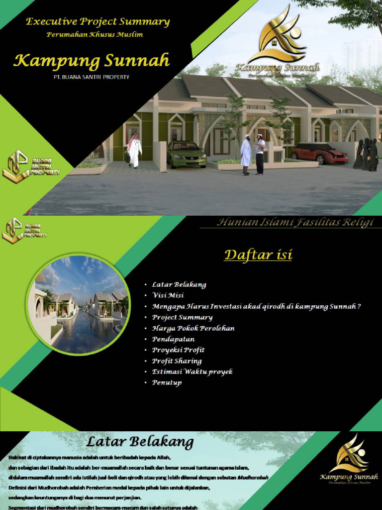 Project Summary Kampung Sunnah | PDF