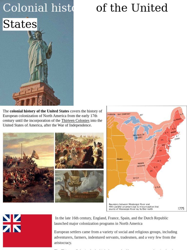 Colonial History of The United States Keynote | PDF