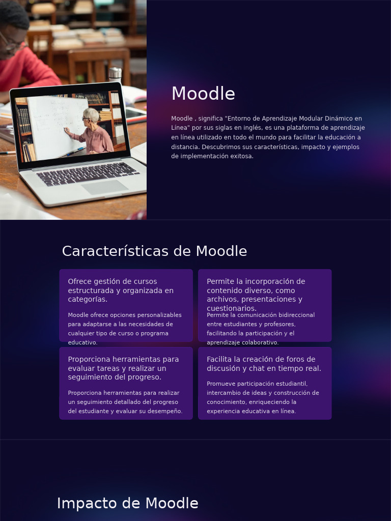 Moodle: Educación en Línea Efectiva | PDF | Moodle | Aprendizaje