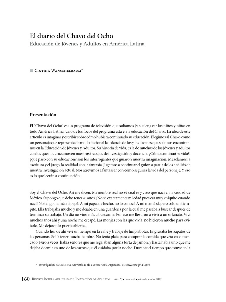 El Diario Del Chavo Del Ocho Educacion D | PDF | Novela negra ...