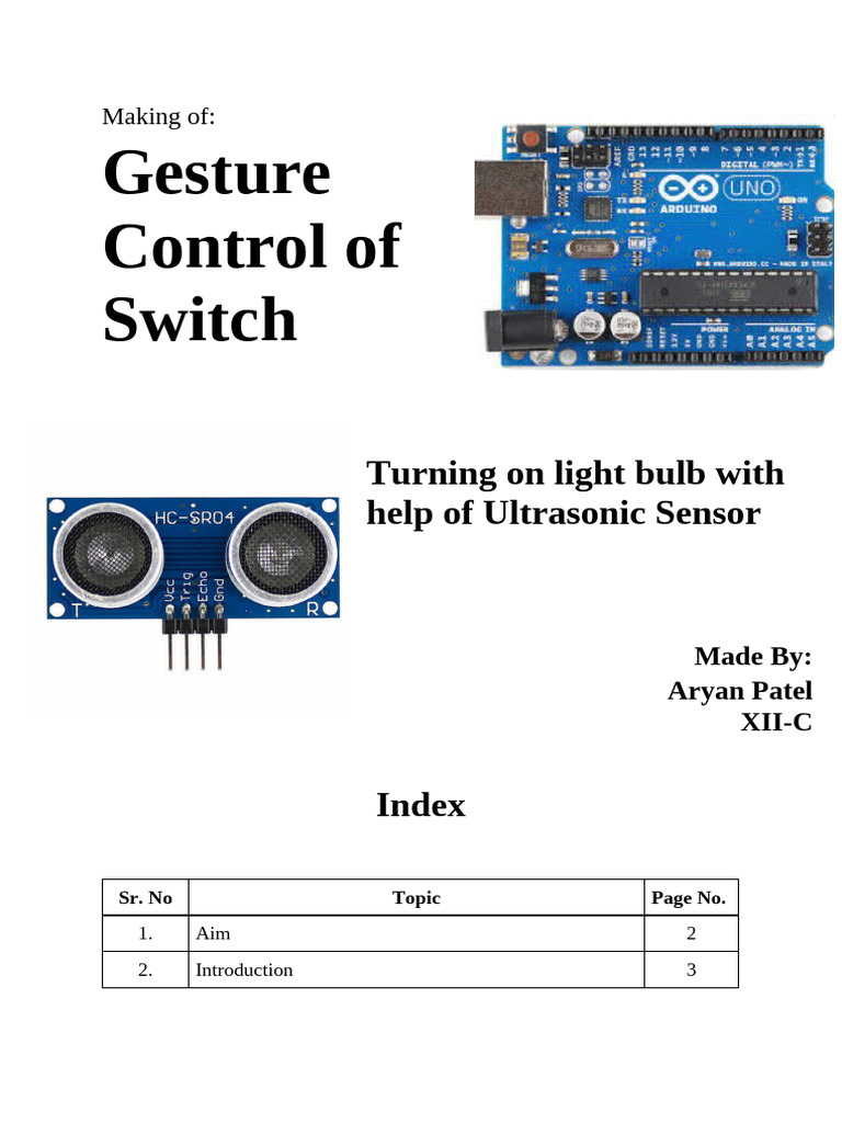 Gesture Control of Switch | PDF
