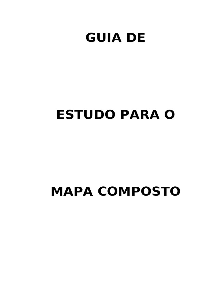 Guia de Estudo para o Mapa Composto | PDF