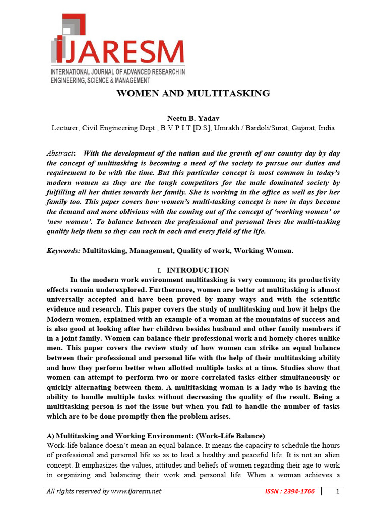 Women_and_Multitasking | PDF