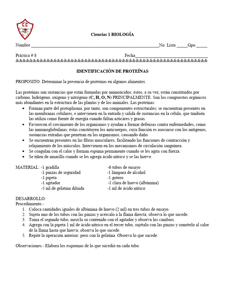 Prac 8 BIO 14-15 | PDF