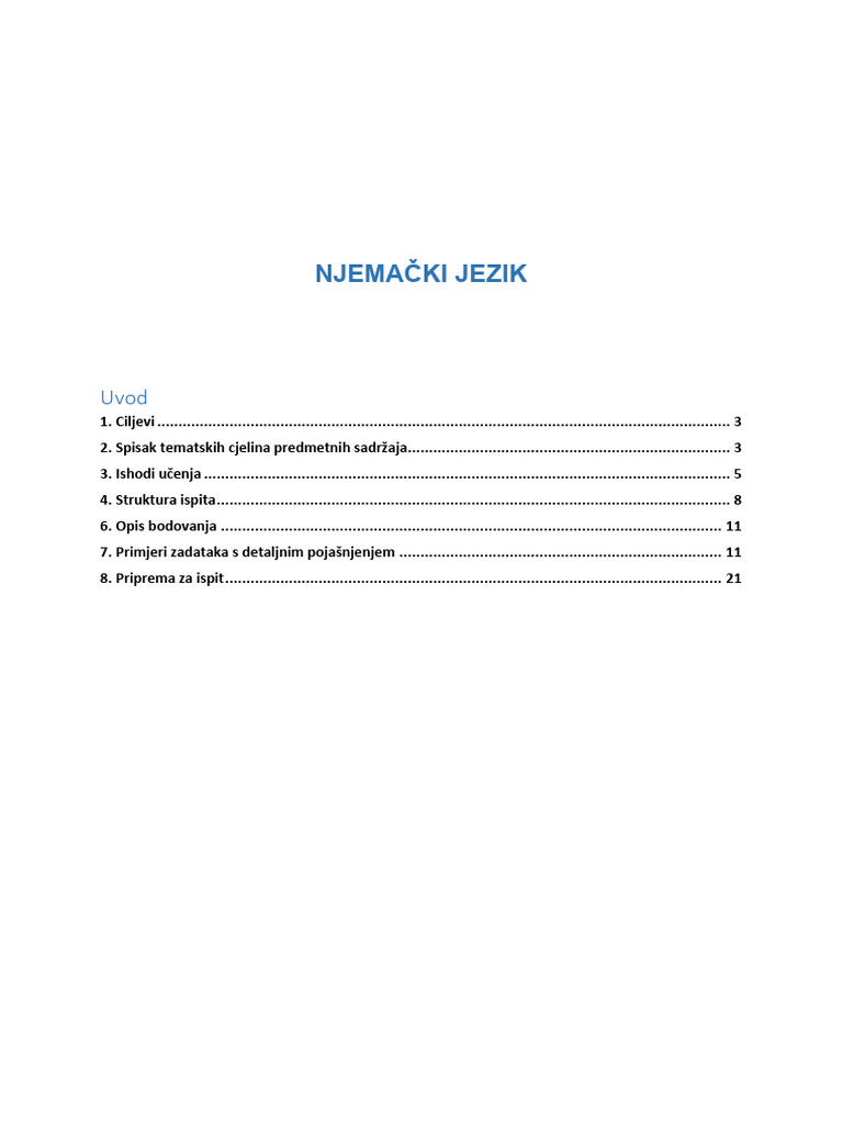 Njemacki Jezik | PDF