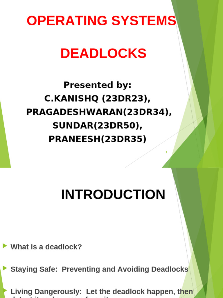 Kanishq - Deadlock | PDF