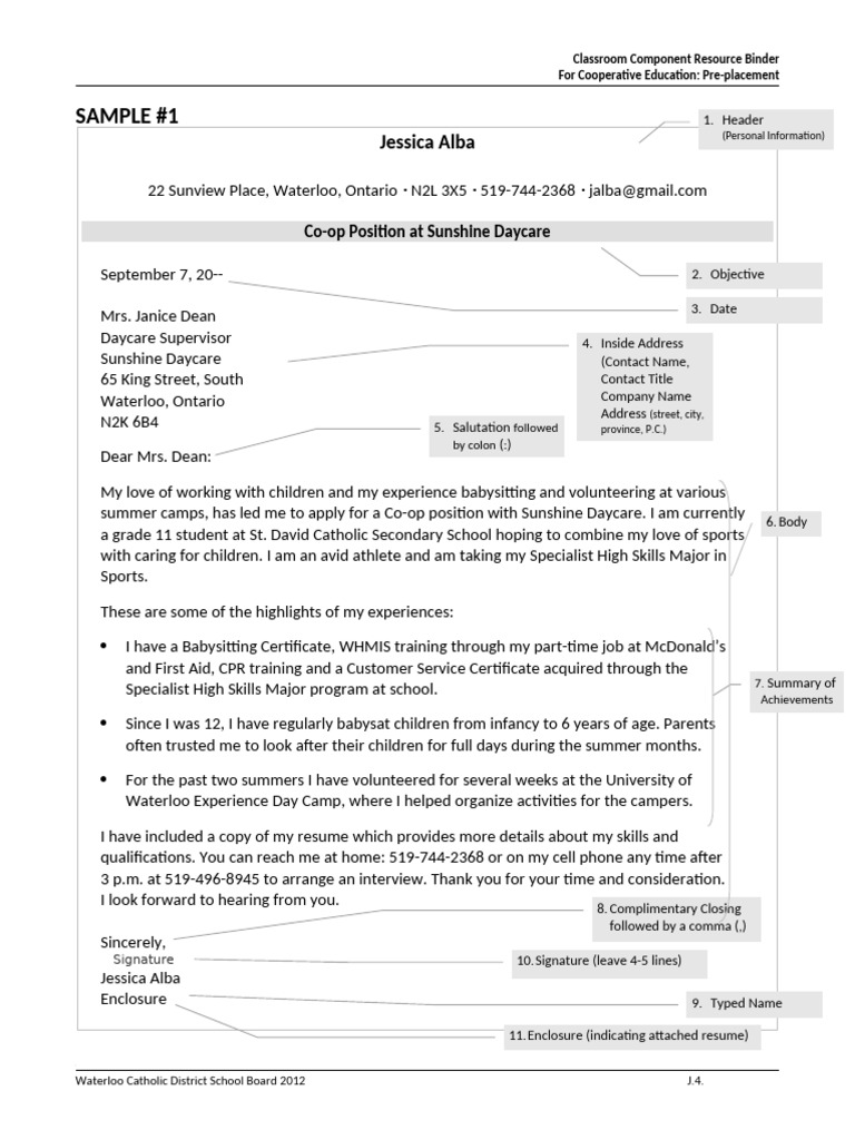 Cover Letter Samples | PDF