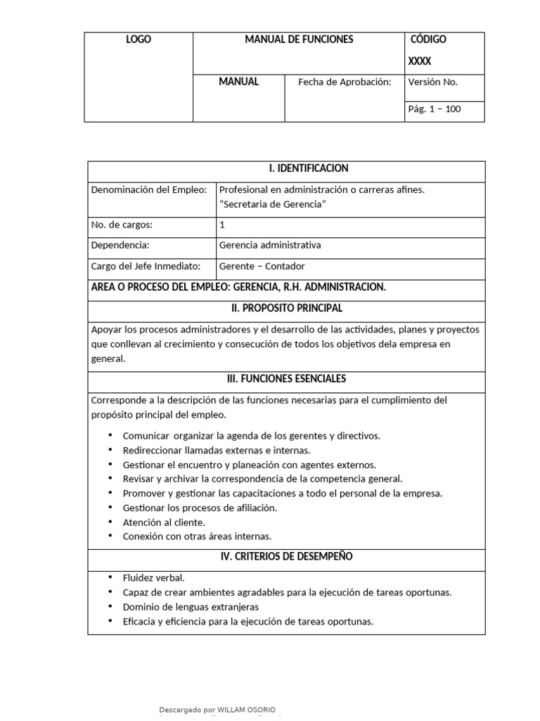 Formato Manual de Funciones Copia | PDF