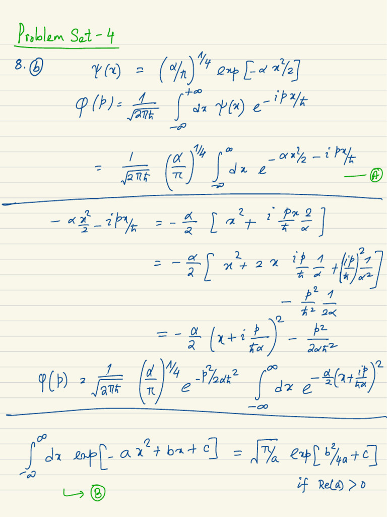 PHY114 Prob Set 4 Q4 Soln | PDF