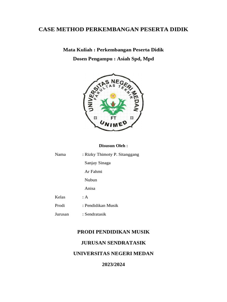 Case Method Perkembangan Peserta Didik | PDF