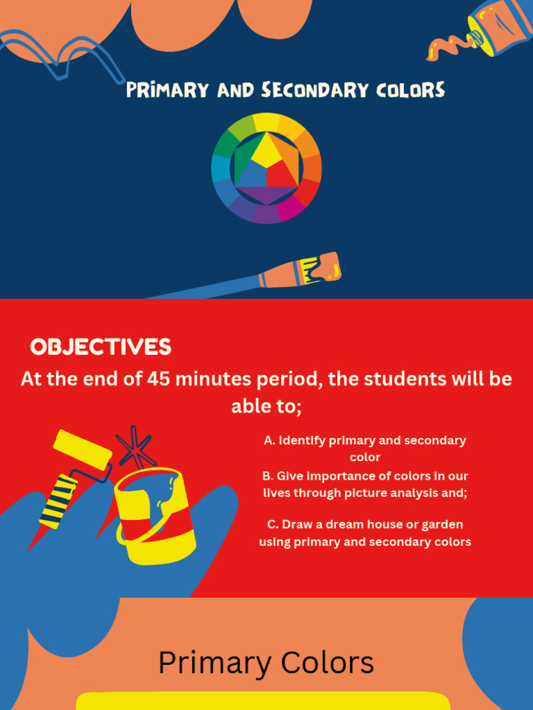 Primary and Secondary Colors | PDF | Language Arts & Discipline