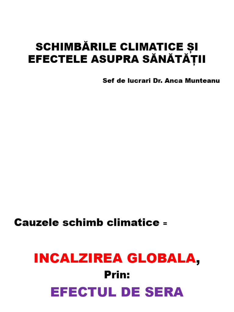 Schimbari Climatice 2021 | PDF