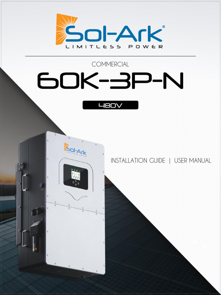Solar 60k 3p Manual | PDF
