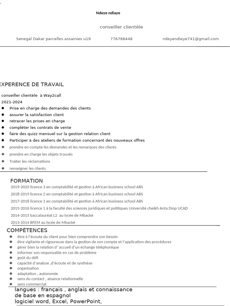CV Canadien Modifier | PDF