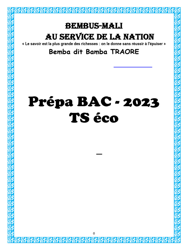 Prépa BAC 2023 Compta TSECO | PDF