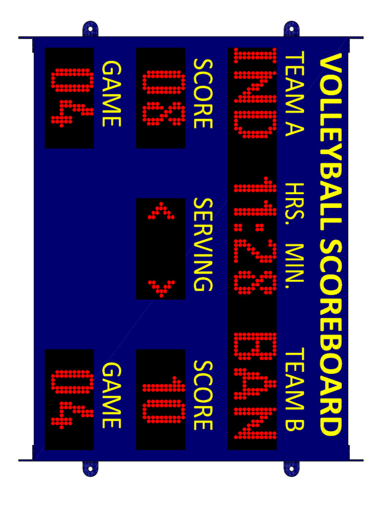 Volleyball Score Display Board | PDF