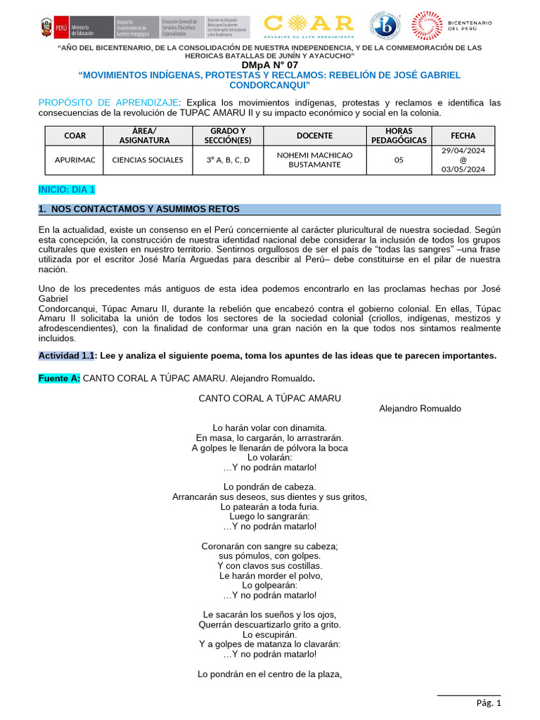 7 Dmpa CCSS 3ro 2024 | PDF