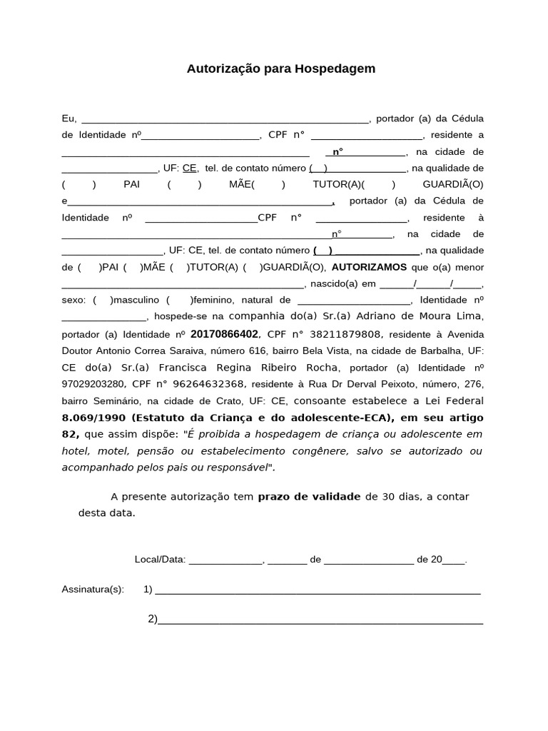 Autorização_para__Hospedagem | PDF Autorização_para__Hospedagem | PDF