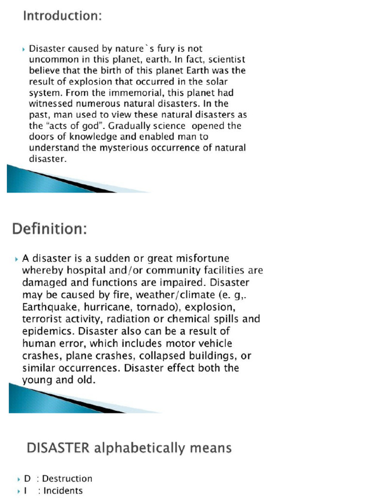 Disaster Management Introduction Done | PDF