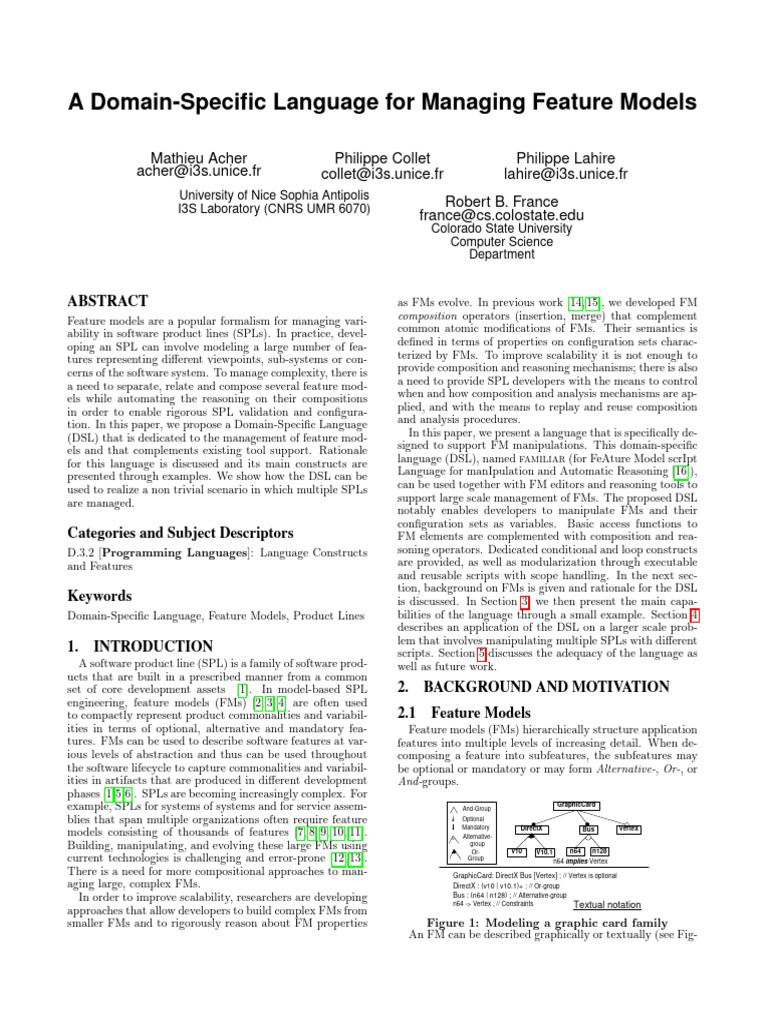 A Domain Specific Language For Managing | PDF