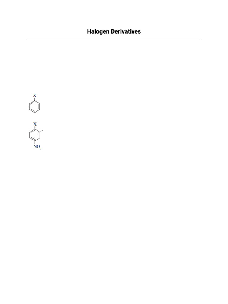 HSC Chapter No 10 - Halogen Derivatives PDF | PDF