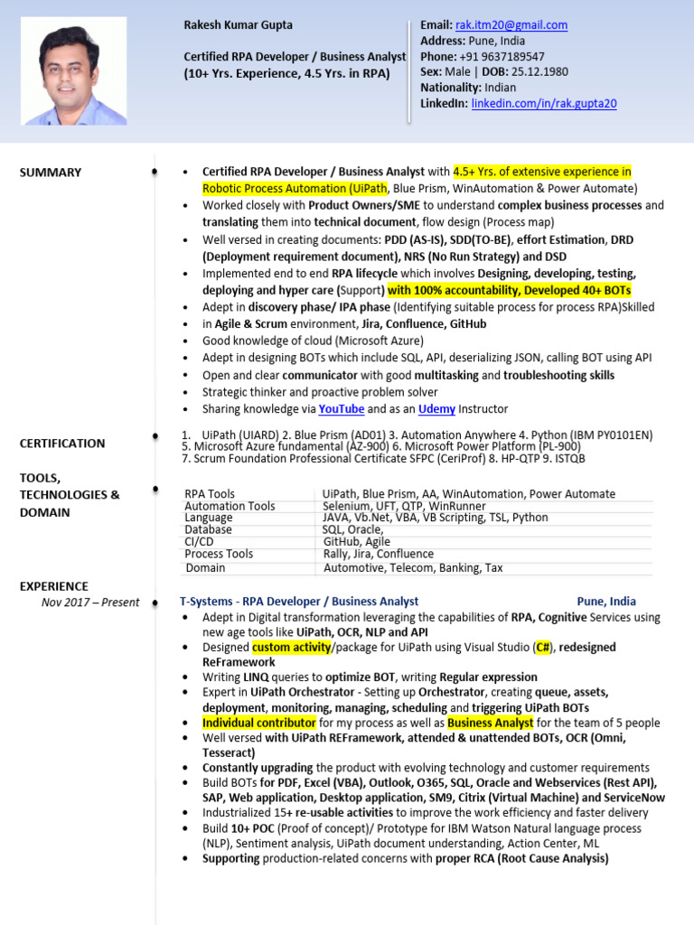 Rakesh Gupta DevBA | PDF | Application Software | Business