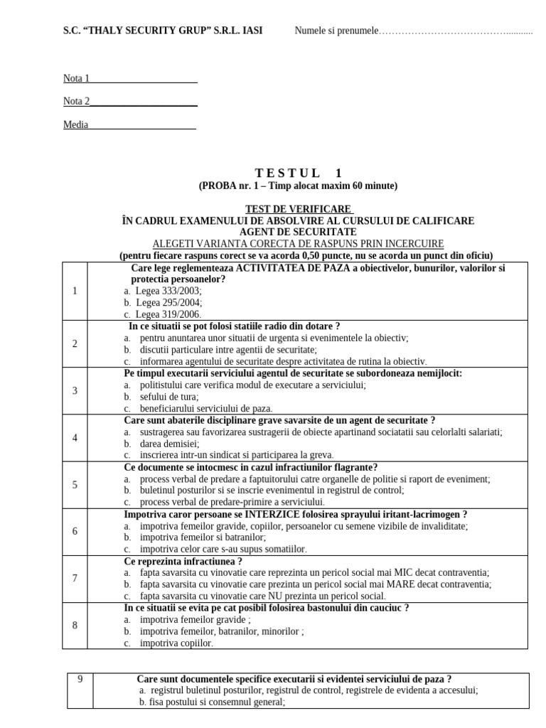 Test NR 1 | PDF