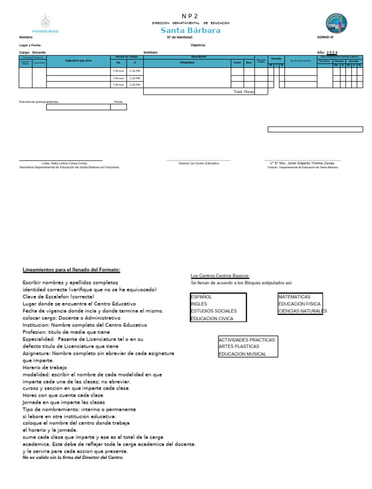 Formato NP2 2024 2024 | PDF
